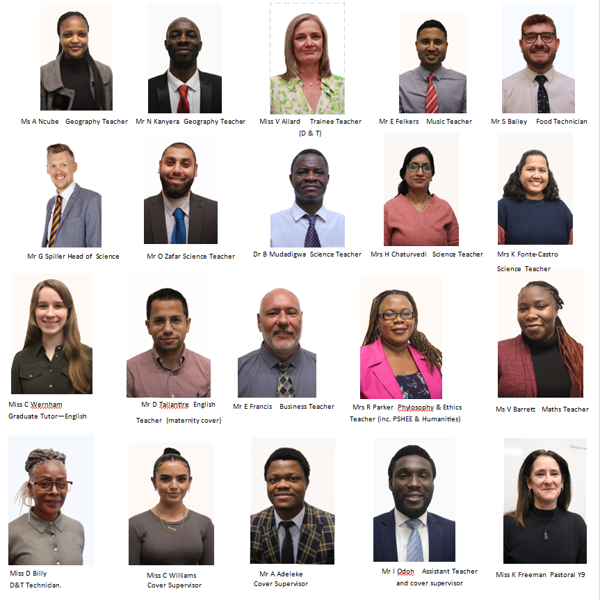 The Marlborough Science Academy - Meet our new staff