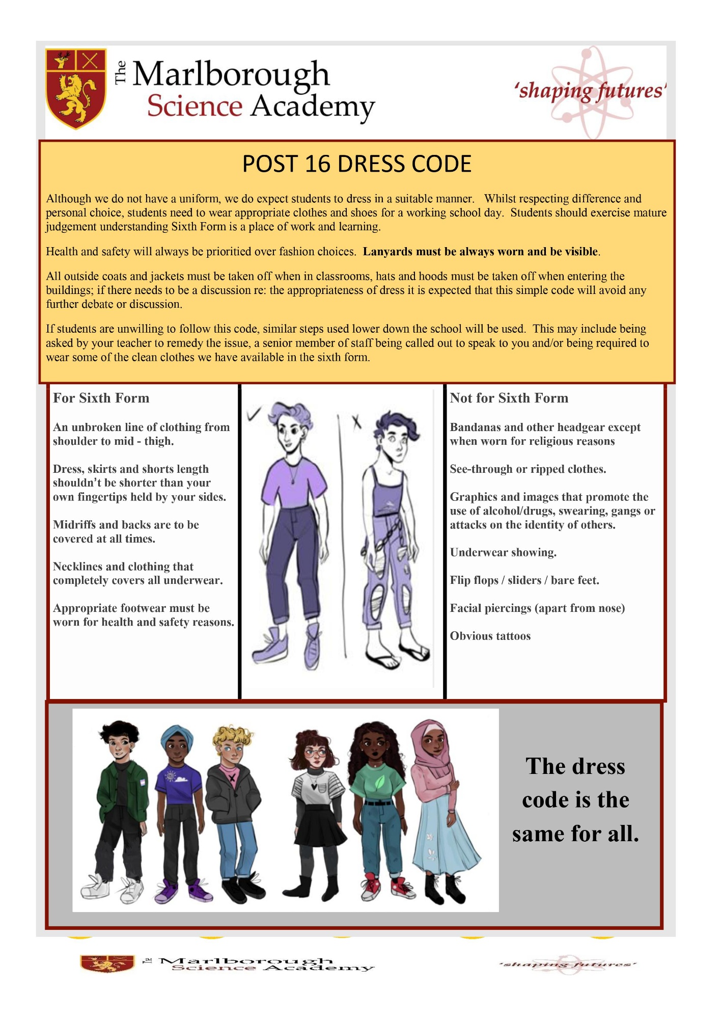 The Marlborough Science Academy - DRESS CODE